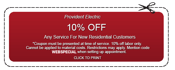 Electrical Specials | Frederick, MD | Provident Electric